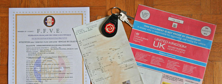Registering your classic car in France